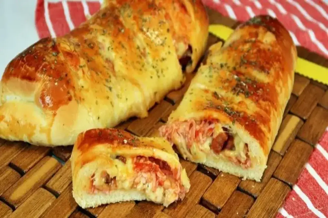 Receita de Pão Pizza de Calabresa - Receittas